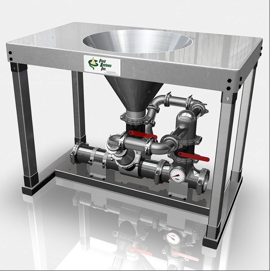 Model FS-HDSM HydroDyne Shear Mixer with actuator valve | Fluid Systems ...